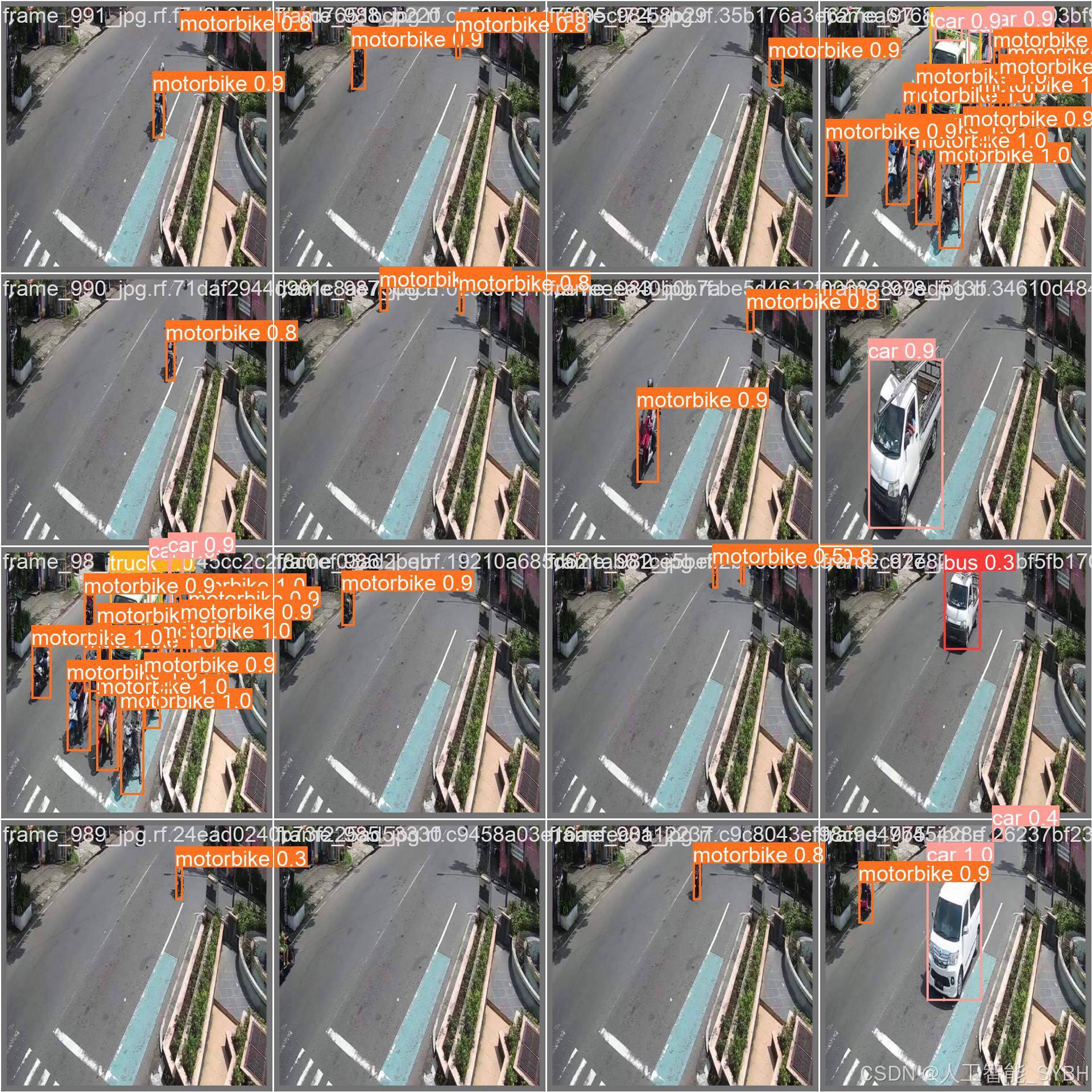 基于深度学习YOLOv10的车辆识别检测系统（YOLOv10+YOLO数据集+UI界面+Python项目源码+模型）_自行车与摩托车检测 (bicyclemotorcycledetection ...