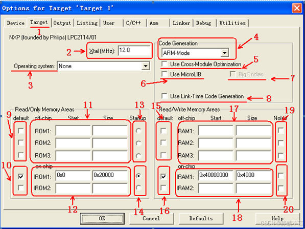 KEIL_MDK使用方法新长进---Keil 工程设置（魔法棒）所有选项卡介绍_keil魔术棒配置-CSDN博客