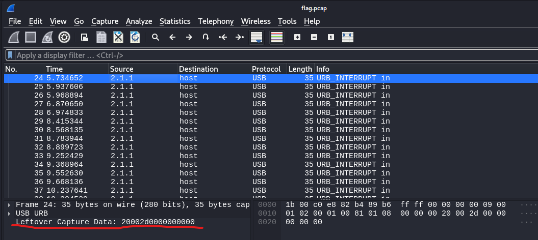 BUUCTF——杂项渗透之USB流量截取_buuctf usb-CSDN博客
