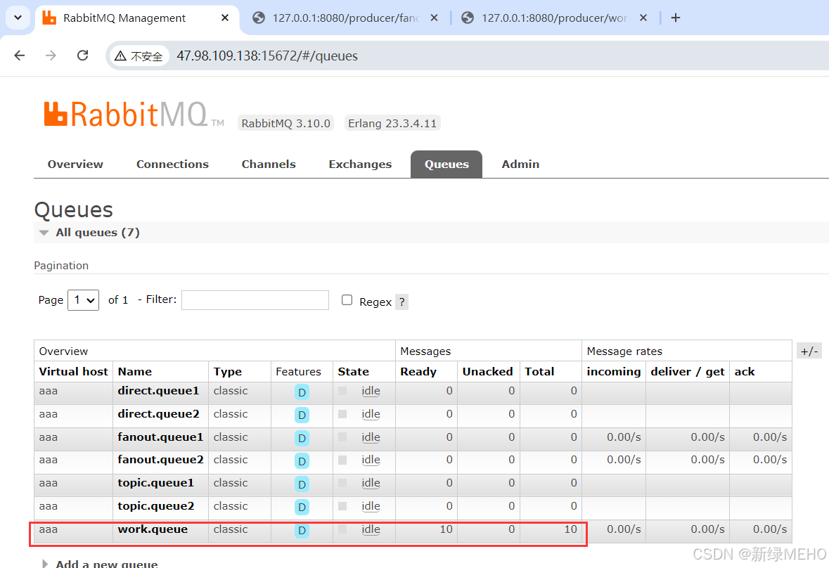 详解springboot整合rabbitmq之工作队列模式springboot整合rabbitmq 工作队列模式 Csdn博客