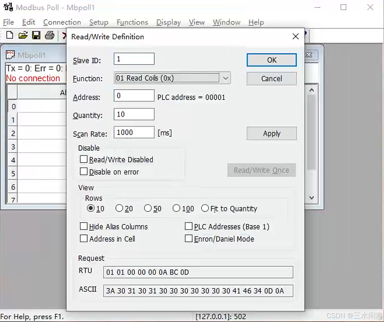 Modbus Poll与Modbus Slave模拟Modbus TCP通信_modbus poll tcp-CSDN博客