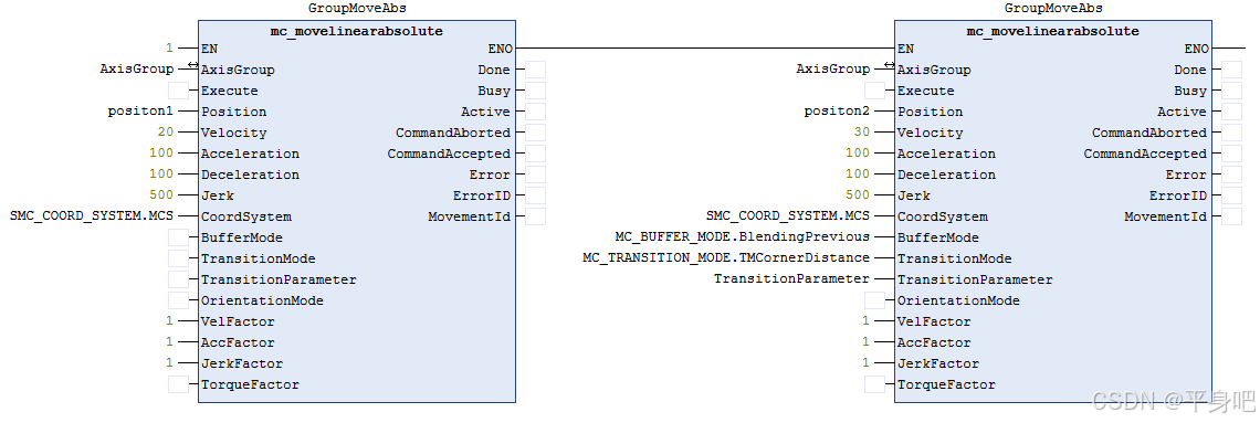 基于PLCOpen运动控制中的BufferMode和TransitionMode-CSDN博客