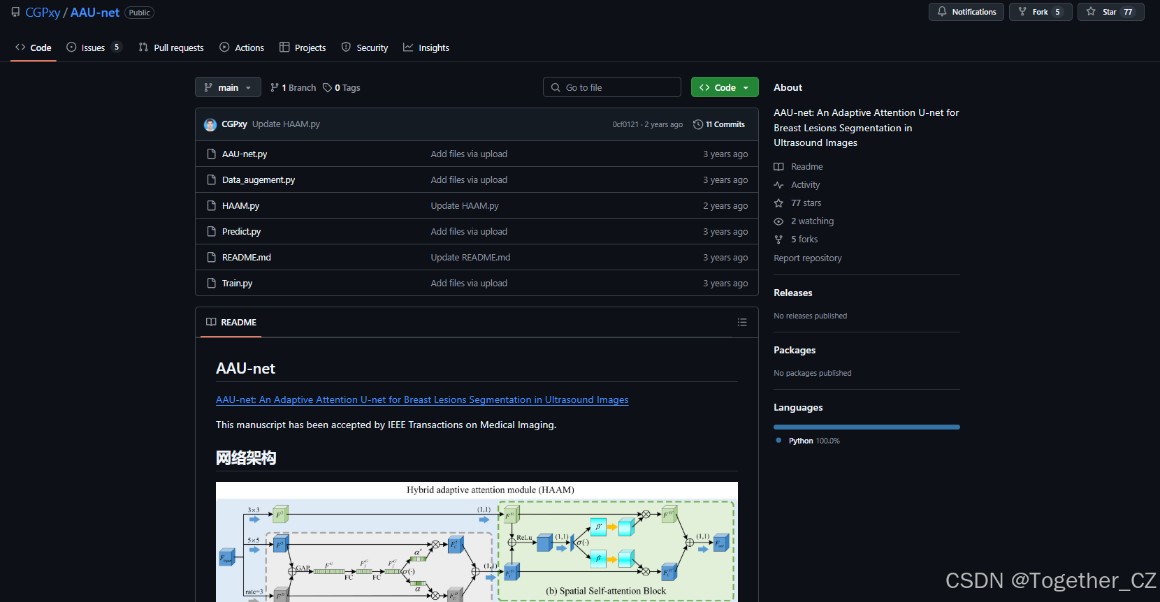 AAU-net:An Adaptive Attention U-net for BreastLesions Segmentation in Ultrasound Images用于超声图像中乳腺 ...