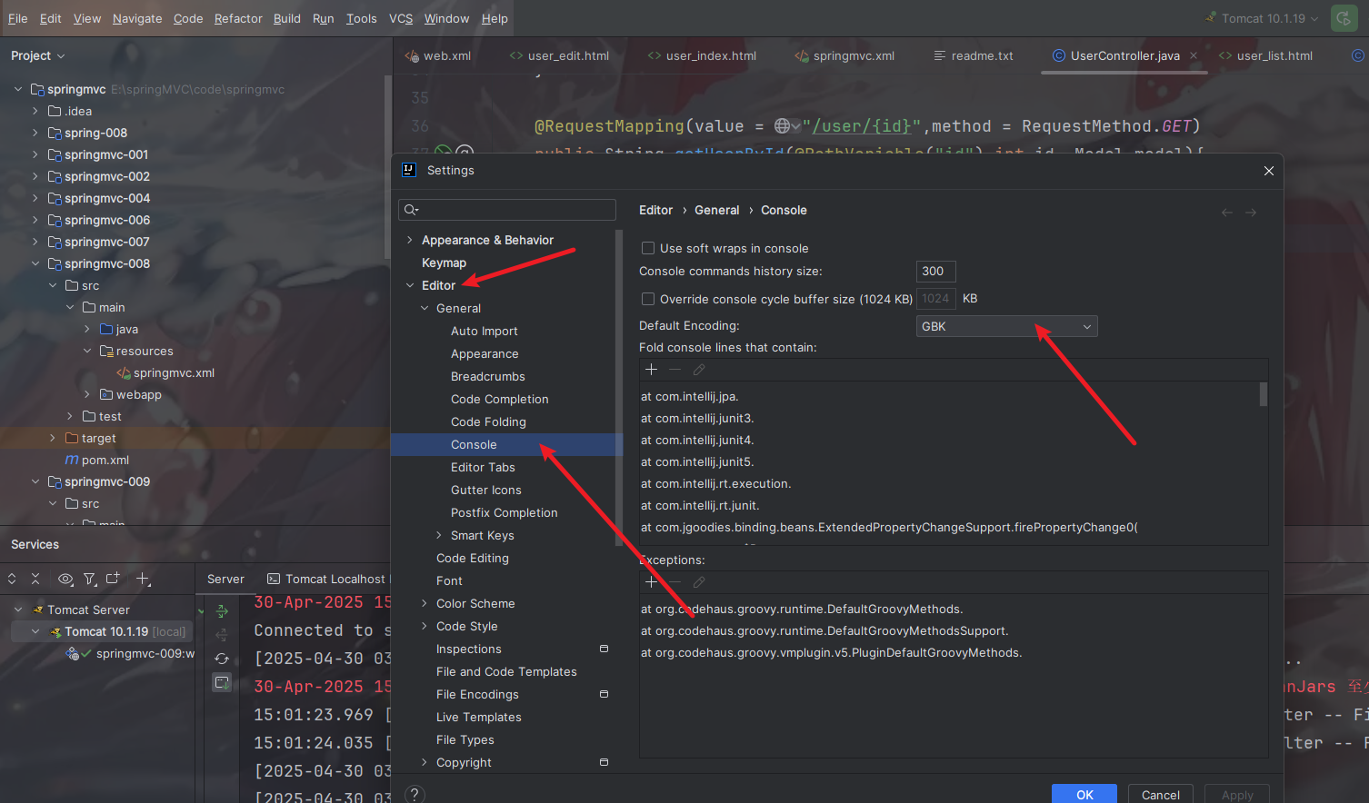 关于tomcat乱码和idea中控制台乱码的问题_idea tomcat控制台输出乱码-CSDN博客
