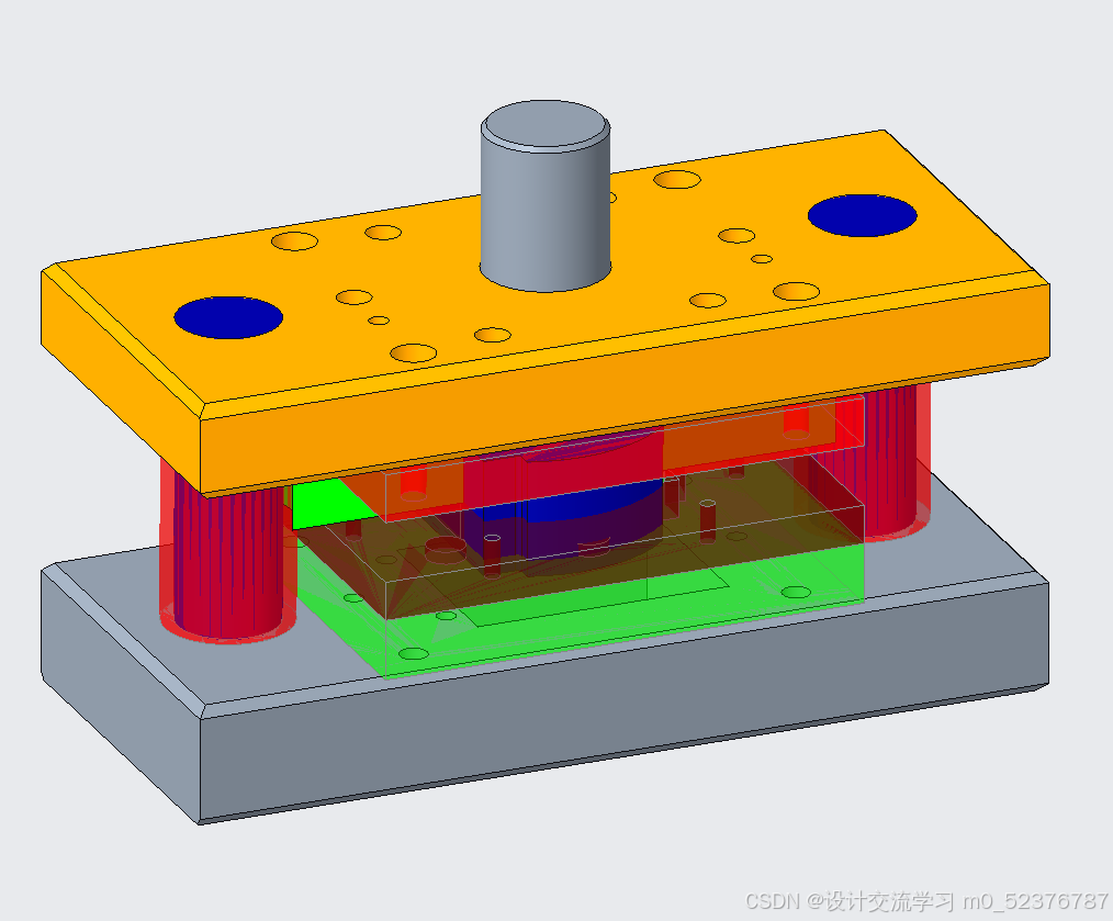 封闭板冲模设计 包含cad图、proe三维图、ppt答辩稿、设计说明书-CSDN博客