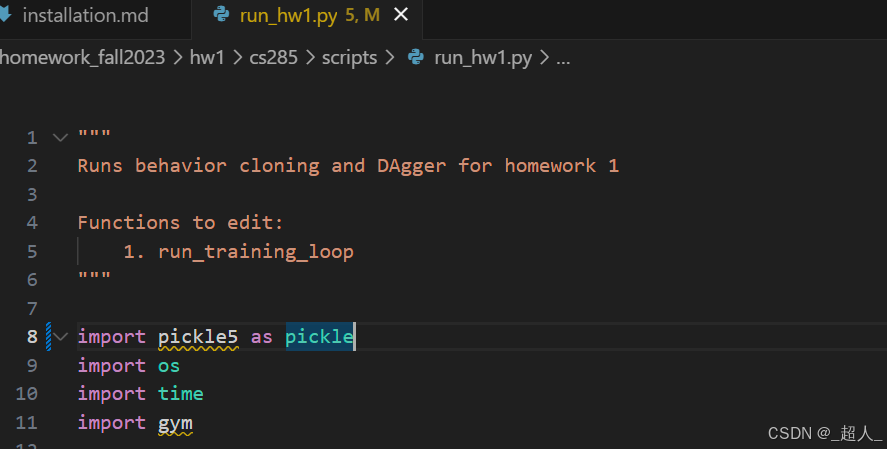 【CS285 homework walkthrough】Fall 2023 hw1 Imitation Learning-CSDN博客