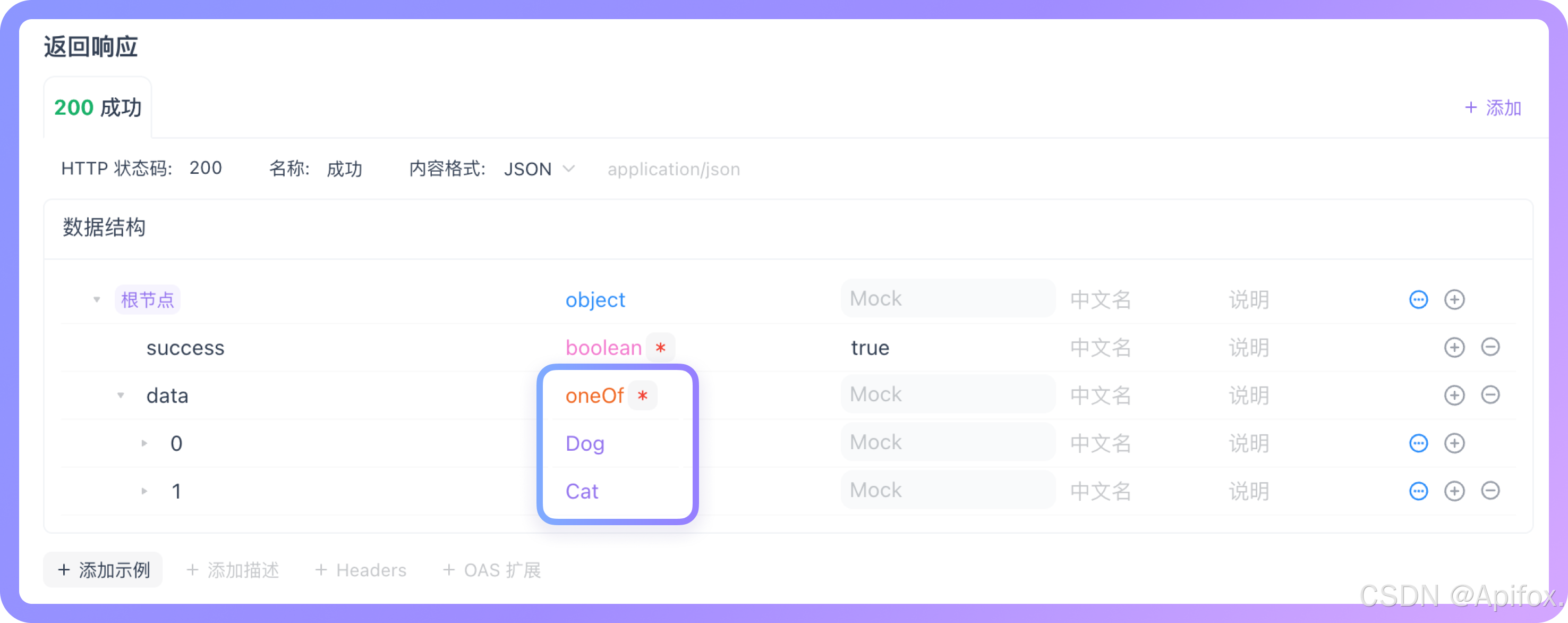 如何在 Apifox 中使用 OpenAPI 的 discriminator？_openapi discriminator-CSDN博客