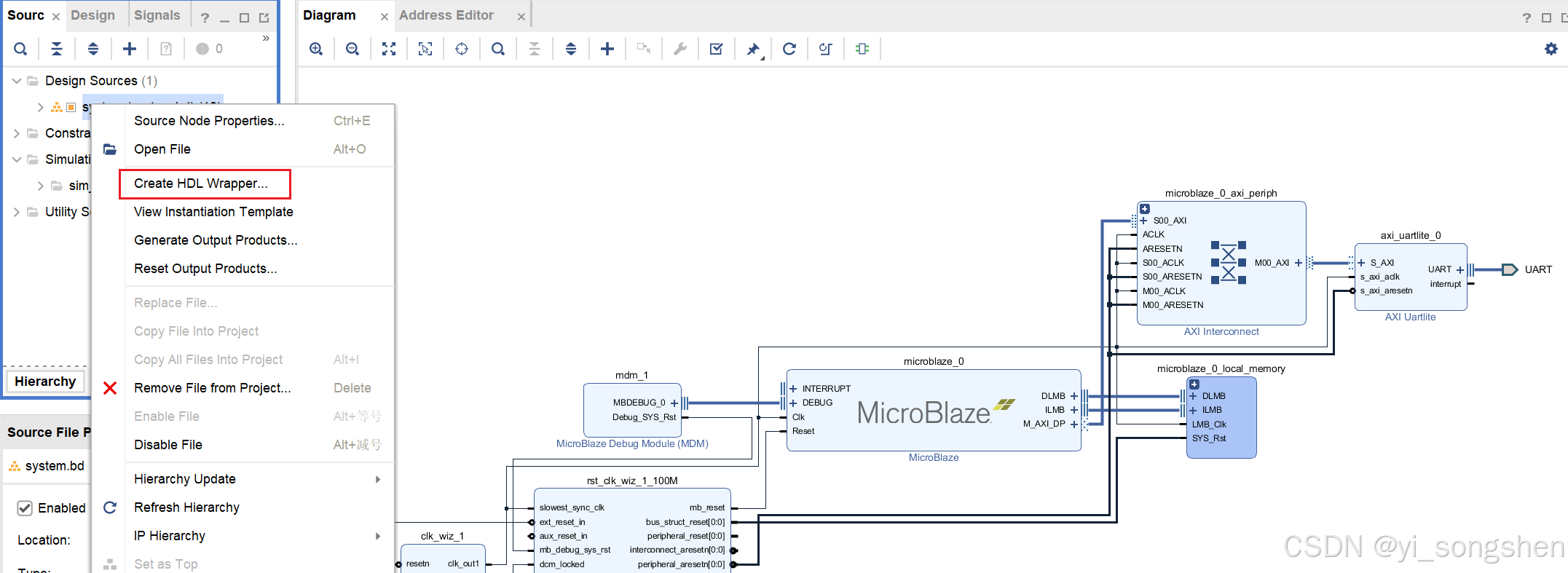 【FPGA】Xilinx MicroBlaze软核使用第一节：Hello World!_microblaze软核教程-CSDN博客
