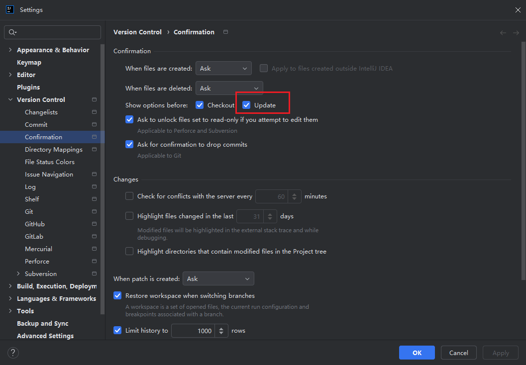 idea Update Project时，勾选了不再显示更新项目的提示弹窗（Don‘t show again）_idea 更新项目时,提醒框不在提醒了-CSDN博客