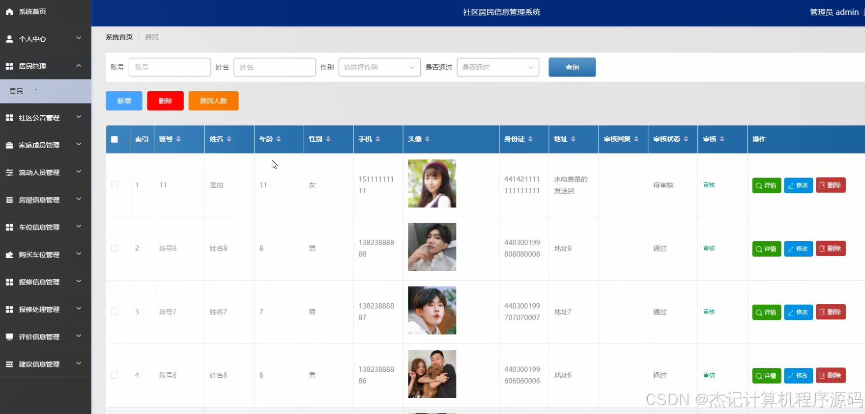 【开题报告】基于springbootvue社区居民信息管理系统(程序源码论文 计算机毕业设计基于springbootvue的社区