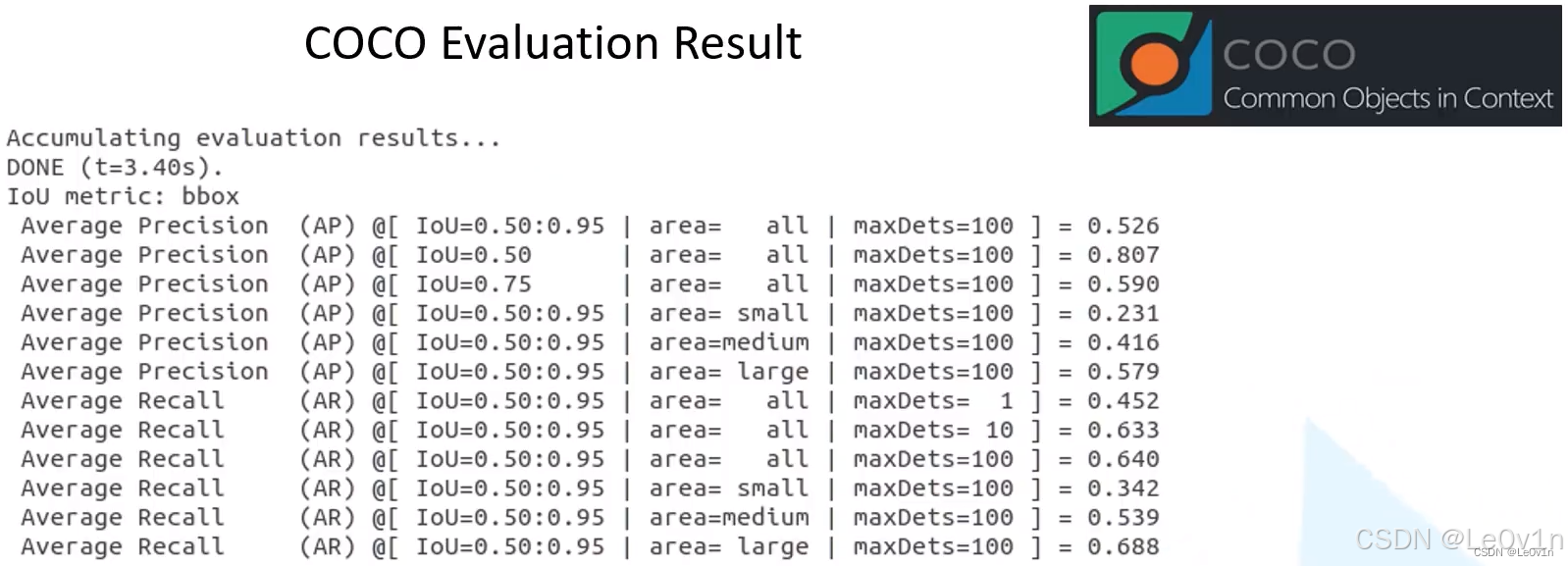 目标检测评价指标说明（MS COCO、Metrics、AP、mAP、AR、IoU、置信度、Confidence、TP、FP、TN、FN、pycocotools）_ms coco dataset ...