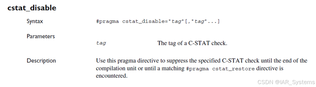 如何对相关代码屏蔽C-STAT对应的规则检查_iar c-stat-CSDN博客
