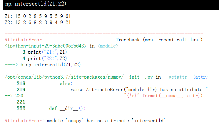 Python报错：AttributeError: module ‘numpy‘ has no attribute ‘intersectld‘处理办法-CSDN博客