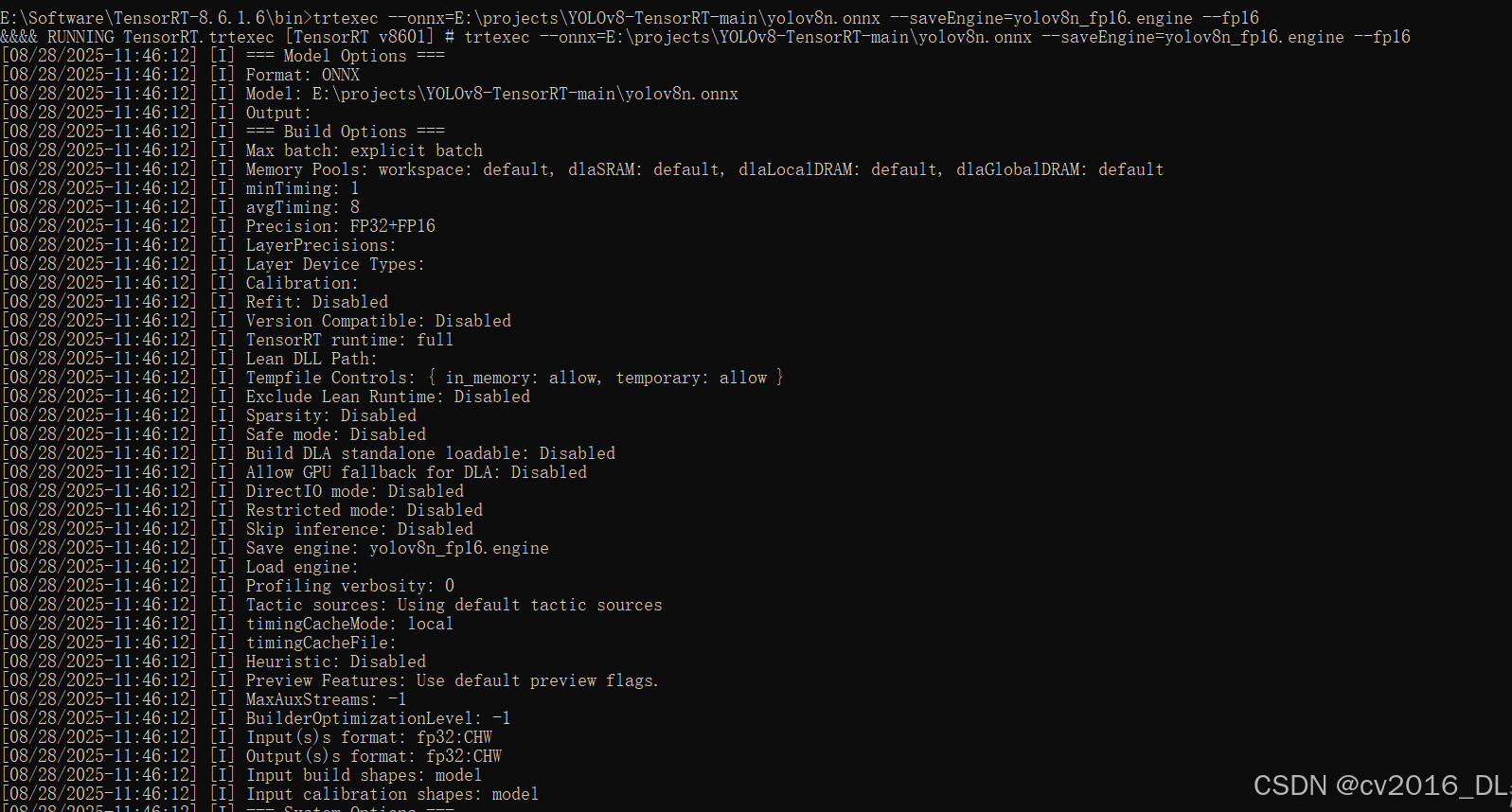 yolov8使用TensorRT加速_yolo tensorrt加速-CSDN博客