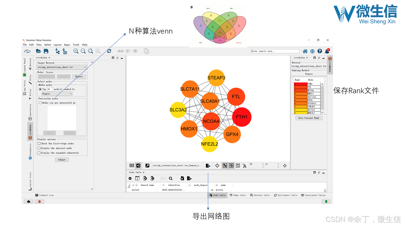 生信入门第十二课：用Cytoscape绘制PPI网络图并使用cytohubba识别hub基因_怎么用cytohubba做ppi网络-CSDN博客