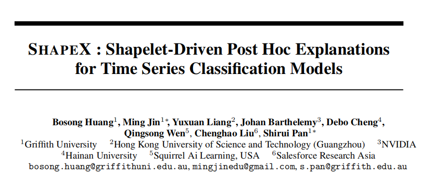 NeurIPS 2025 惊艳亮相！SHAPEX在100+数据集上验证，泛化性卓越！_shapex : shapelet-driven post hoc explanations for-CSDN博客