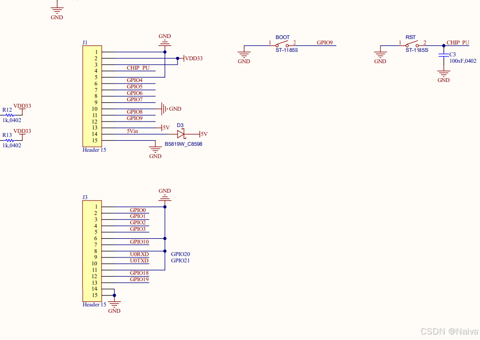 Esp32 C3 入门笔记03 Esp32 C3 Devkitm 1 And Yd Esp32 C3 (源地工作室)开发板核心板( 芯片esp32 C3fn4资料) Esp Idf