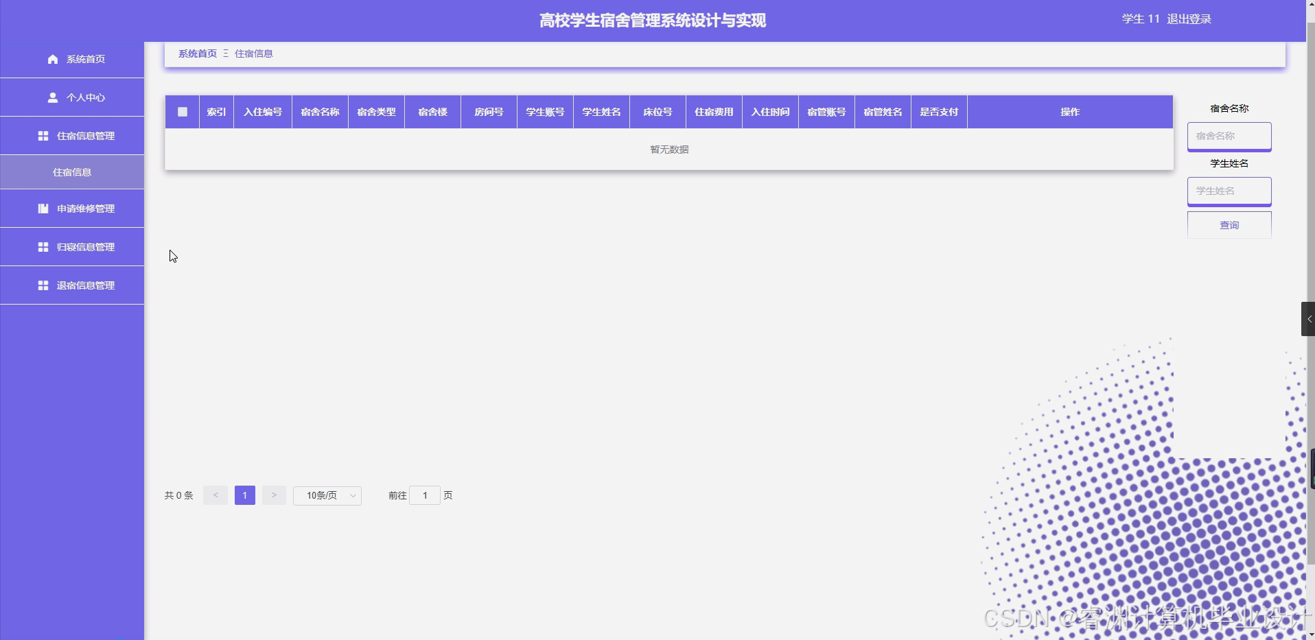 开题flask框架高校学生宿舍管理系统(程序论文python)flask框架的宿舍管理系统 Csdn博客