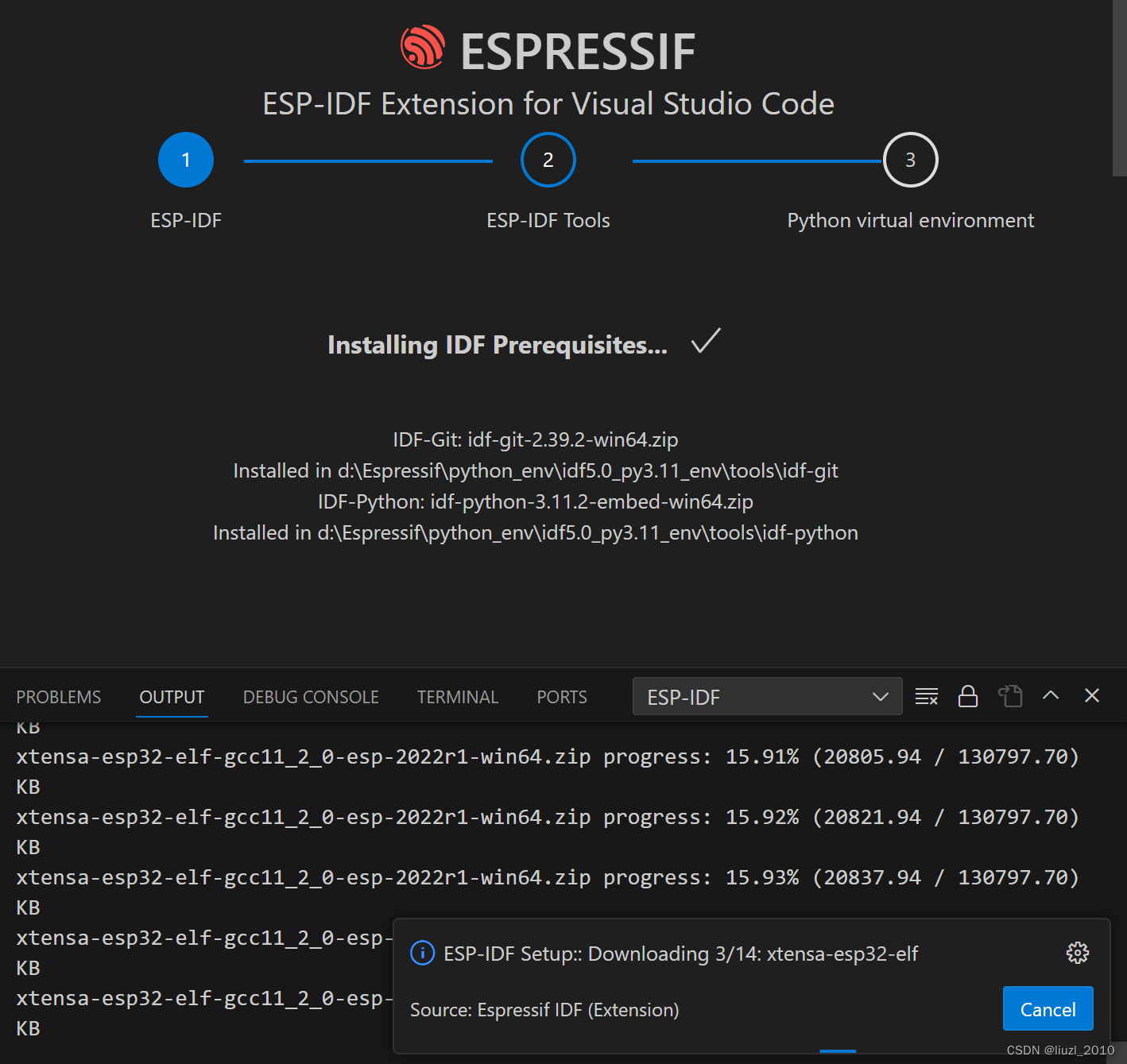 Windows：VS Code IDE安装ESP-IDF_vscode安装espidf插件-CSDN博客