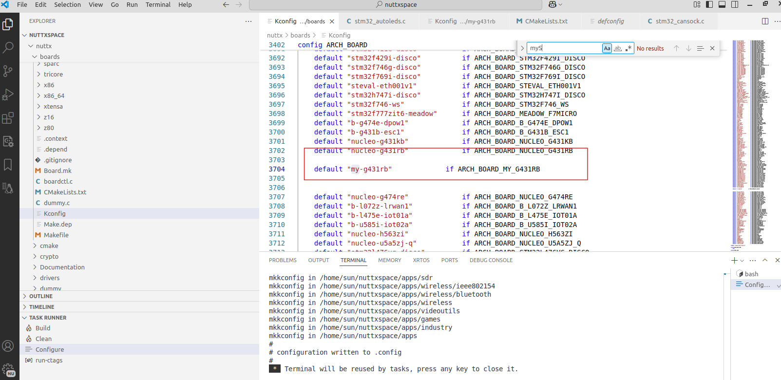 NUTTX的学习记录（如何在nuttx建立自己的板子的支持）_nuttx适配新板子-CSDN博客