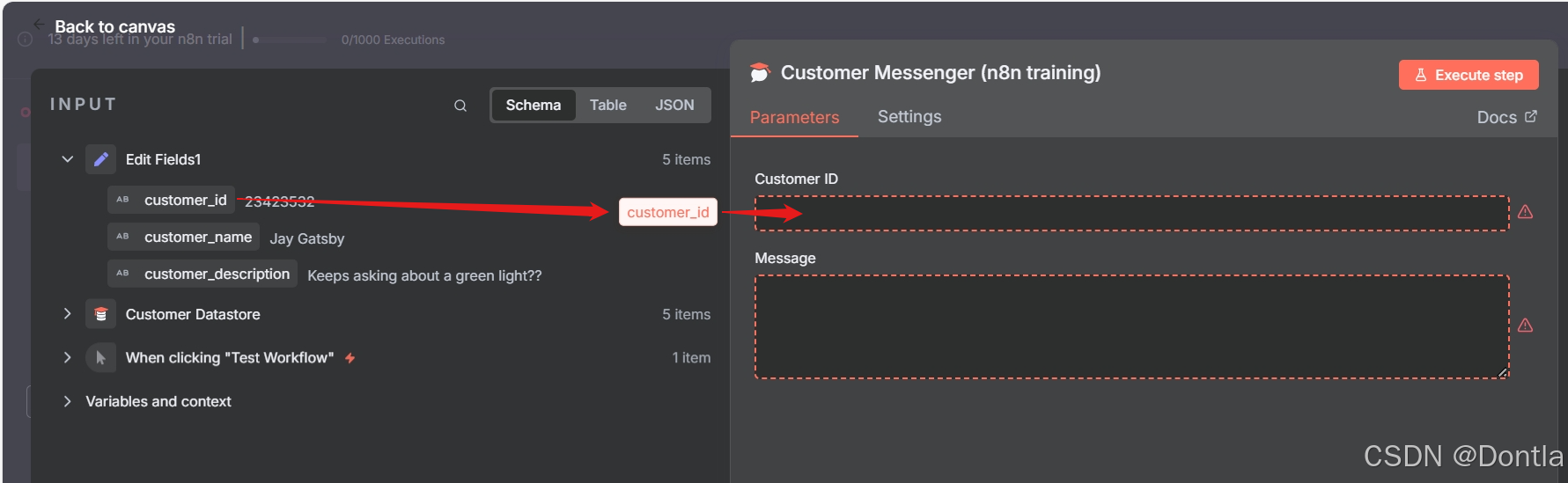 【n8n教程笔记——工作流Workflow】快速开始：1、超快速入门（The very quick quickstart）（生成假数据并删选输出）（n8n模板、n8n表达式）_n8n删除工作流 ...