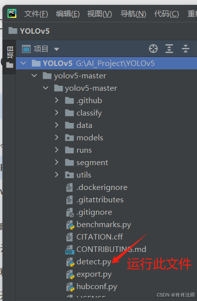 GitHub YOLOv5 开源代码项目手把手调试，运行出结果_yolov5 github-CSDN博客