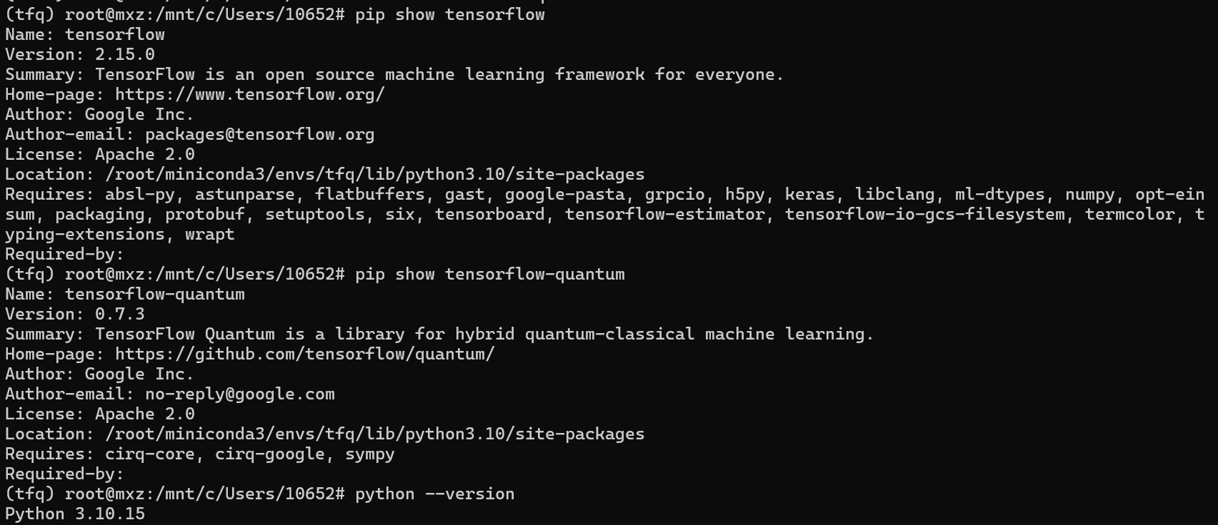 tensorflow-quantum环境配置问题_tensorflow quantum与tensorflow哪个版本兼容-CSDN博客