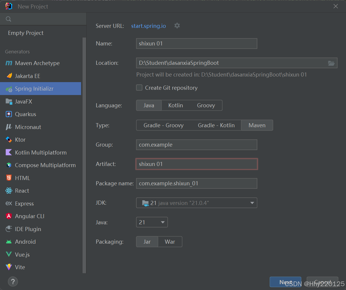 使用Spring Initializr创建SpringBoot项目-01_spring initializr和spring boot-CSDN博客