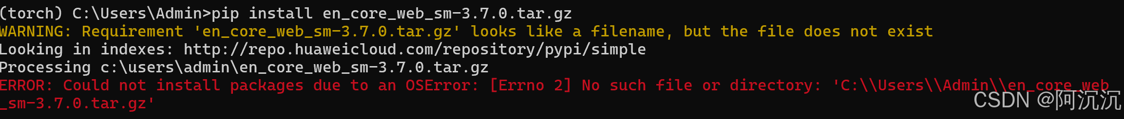 Conda下载安装 spacy 和下载en_core_web_sm模型_conda 安装spacy-CSDN博客