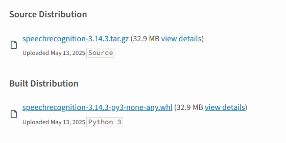 快速解决SpeechRecognition 安装失败的问题_speechrecognition-3.14.3-py3-none-any.whl-CSDN博客