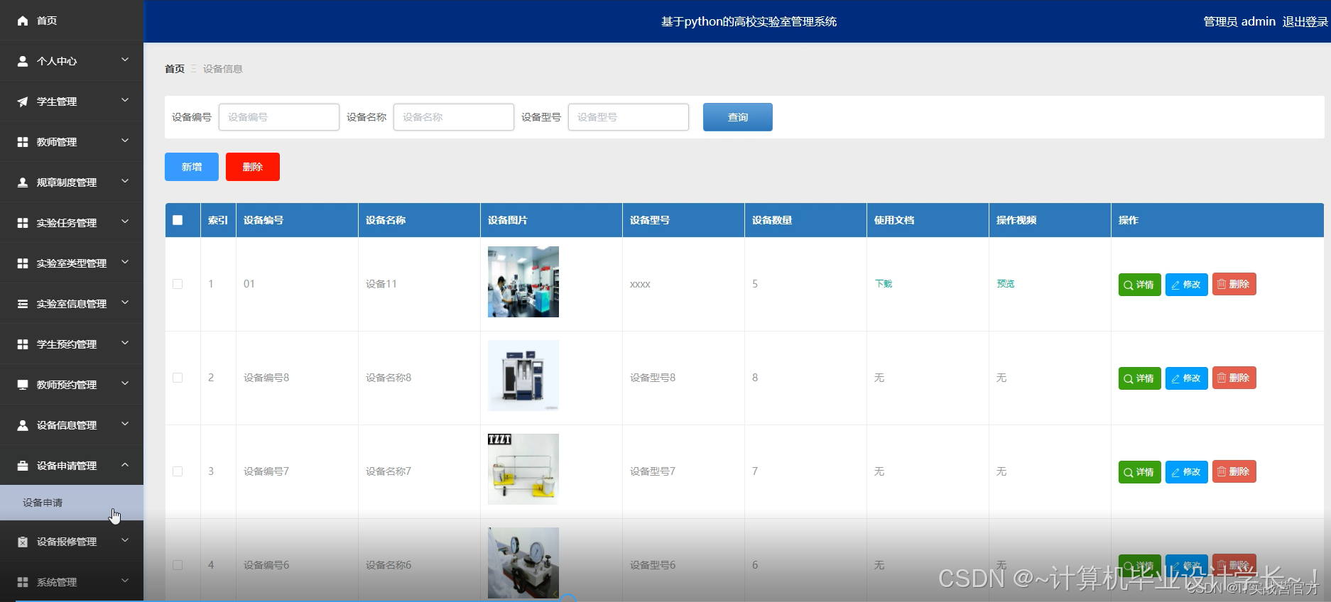 计算机毕业设计项目之python毕业设计参考文献基于python的高校实验室管理系统 Csdn博客