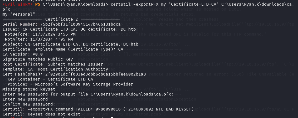 HTB 赛季8靶场 - Certificate_certificate.htb-CSDN博客