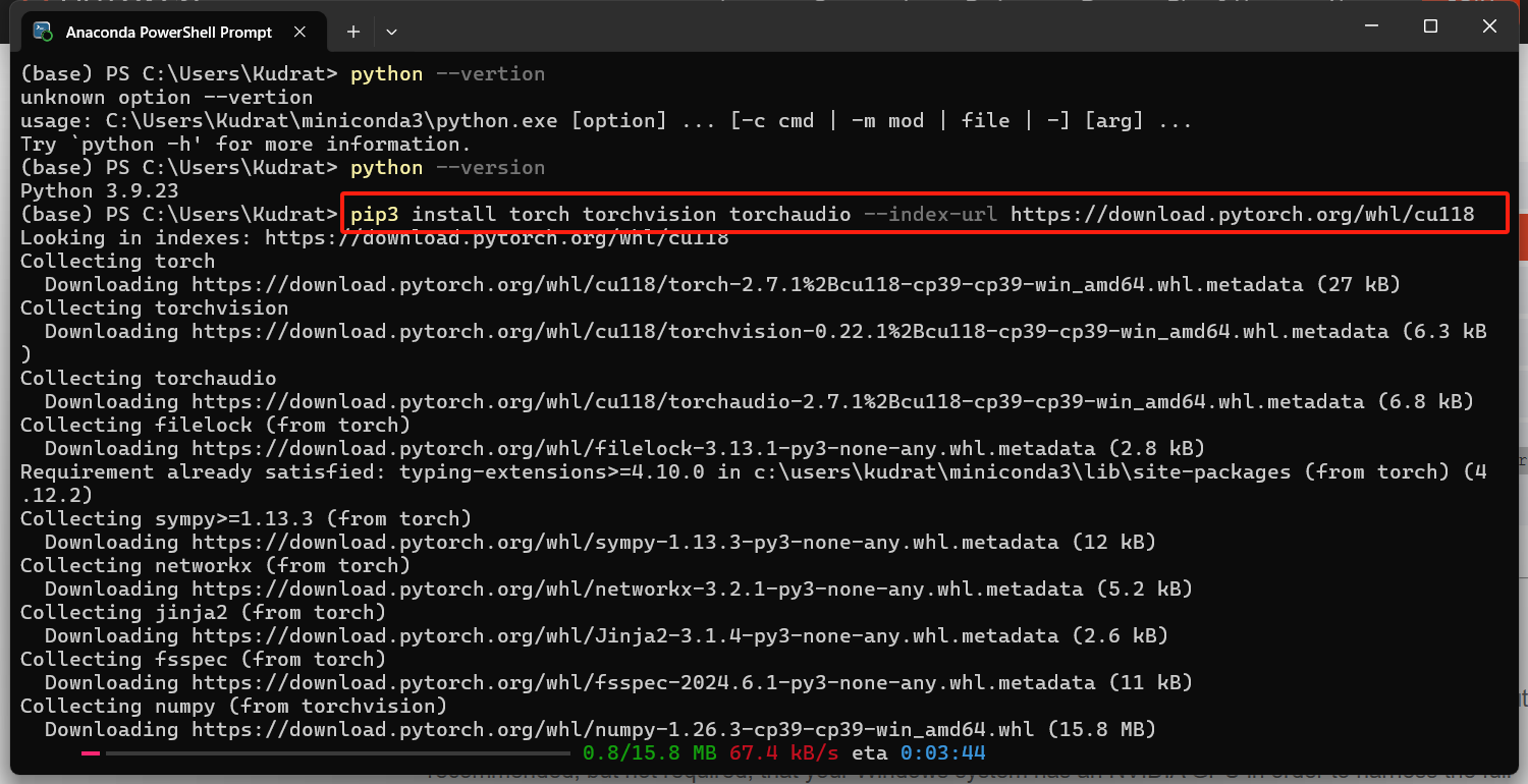 动手学深度学习 第一周windows下安装cuda和pytorch安装cuda对应的pytorch Csdn博客