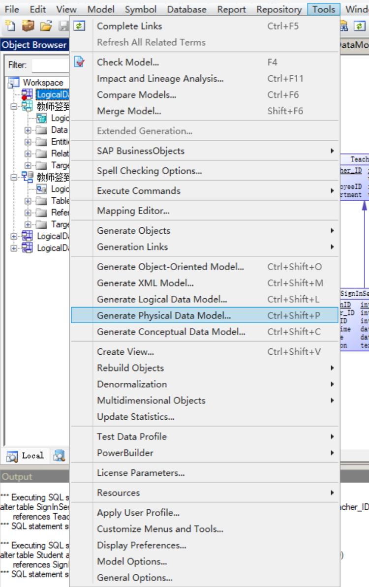 使用 PowerDesigner + MySQL 设计教师端签到应用程序数据库-CSDN博客