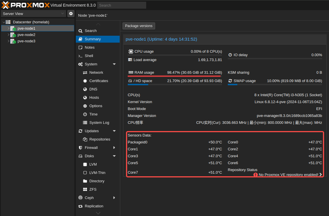 Proxmox ve(PVE) 显示CPU温度、NVME硬盘温度、主板温度（三种方式）_pve显示cpu温度-CSDN博客