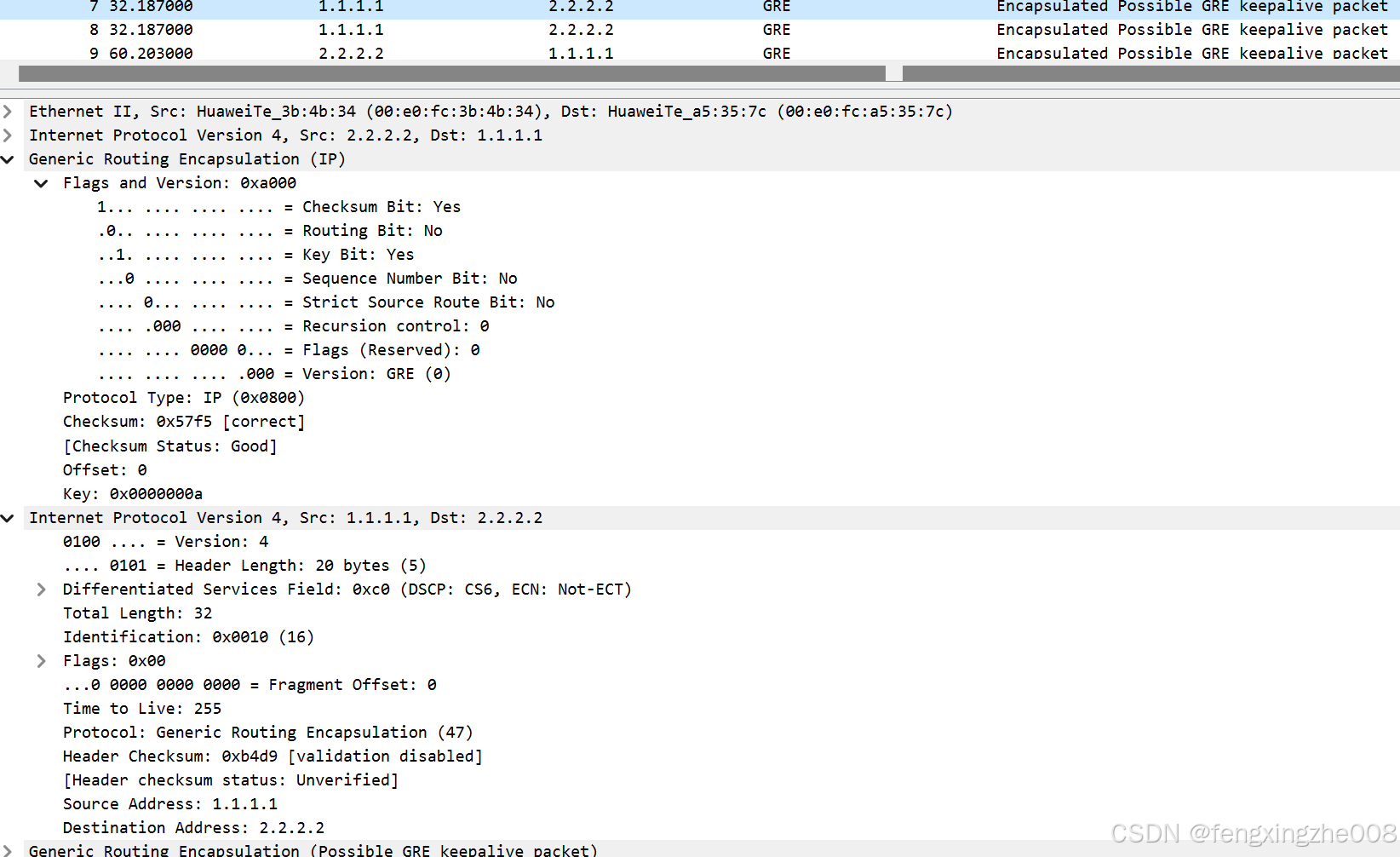GRE通用路由封装-原理浅谈+报文示例+简易配置_gre报文-CSDN博客