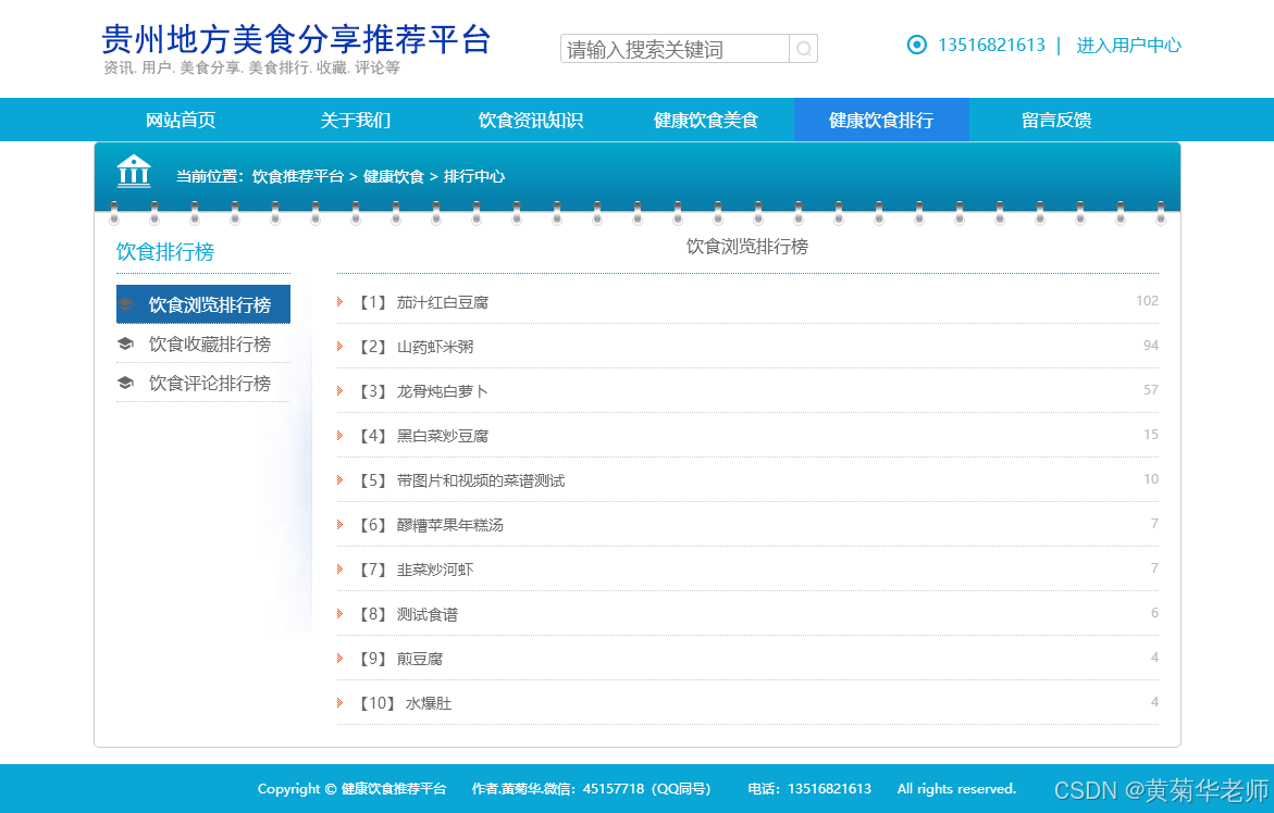 基于springboot贵州地方特色美食分享推荐网站设计与实现计算机毕业设计成品和开题报告基于spring Boot的美食分享信息交流系统的设计与实现论文的国内研究现状和国外研 Csdn博客