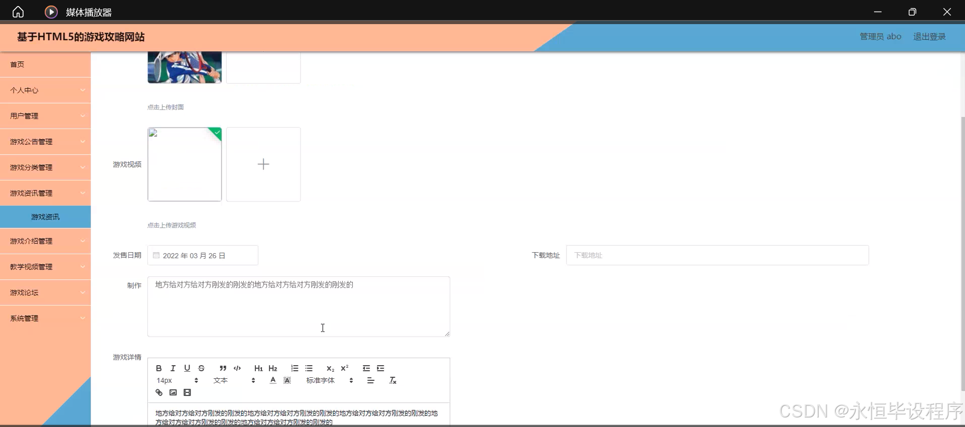 基于ssm+vue基于HTML5的游戏攻略网站(开题报告+源码+论文)_游戏攻略站开源系统-CSDN博客