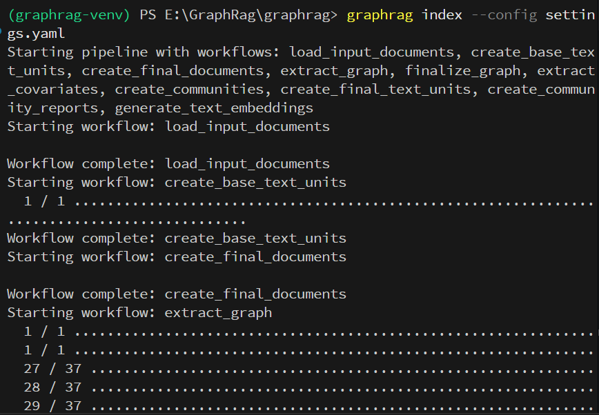 VSCode部署微软Graphrag_一键部署graphrag-CSDN博客