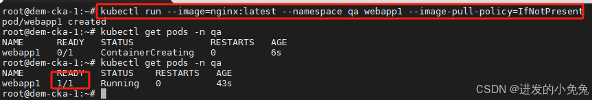 创建deployment,使用kubectl get 查询时：reday 0/1_kubectl get deployment ready 0-CSDN博客