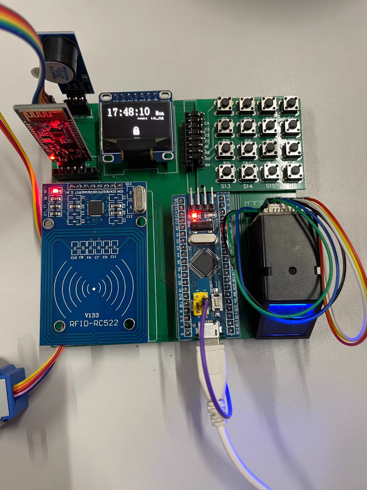 基于stm32的智能门禁系统设计(程序原理图app)基于stm32f103c8t6的智能门锁密码指纹蓝牙 Csdn博客