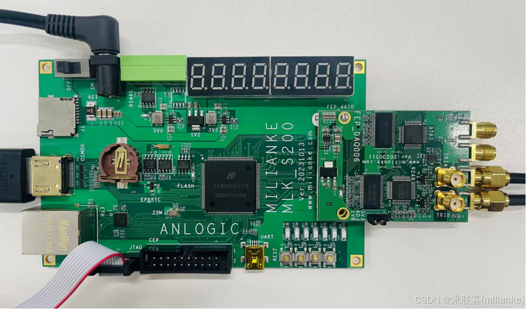 [米联客-安路-EG4D] FPGA基础篇连载-26 ADC模块FEP-DAQ9248采集显示波形方案_ad9248-CSDN博客