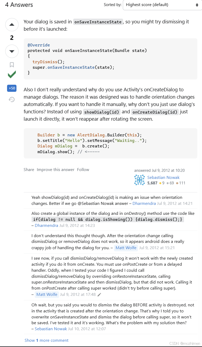【Android】为什么不在Activity的onDestroy或者onPause关闭弹窗_android 在ondestroy中关闭所有pop弹窗-CSDN博客