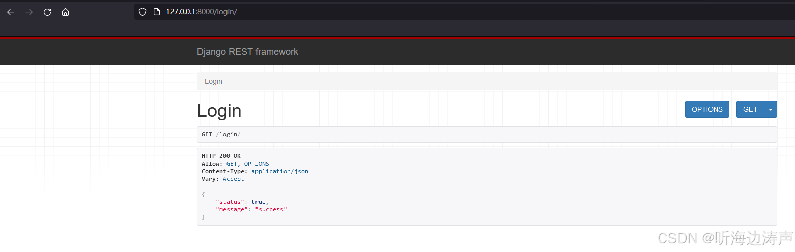 用django rest framework返回Response的时候提示：.accepted_renderer not set on Response_response.accepted ...