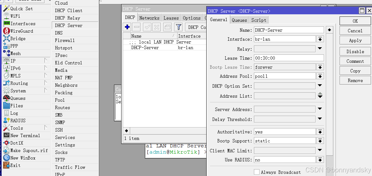 X86 RouterOS 7.18 设置笔记二：网络基础设置(IPV4)_routeros 7.18 nxdomain-CSDN博客