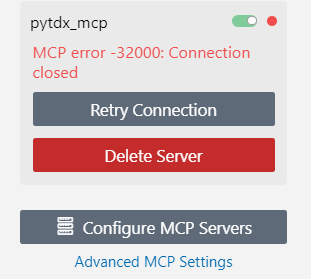MCP error -32000: Connection closed-CSDN博客