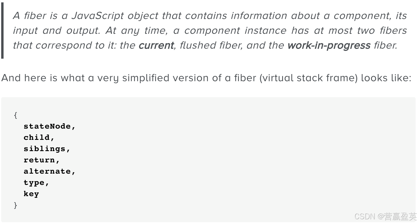 What is the difference between a fibre object in React 16 and a React ...
