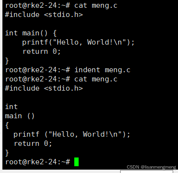 indent 命令介绍和使用案例_linux的indent-CSDN博客