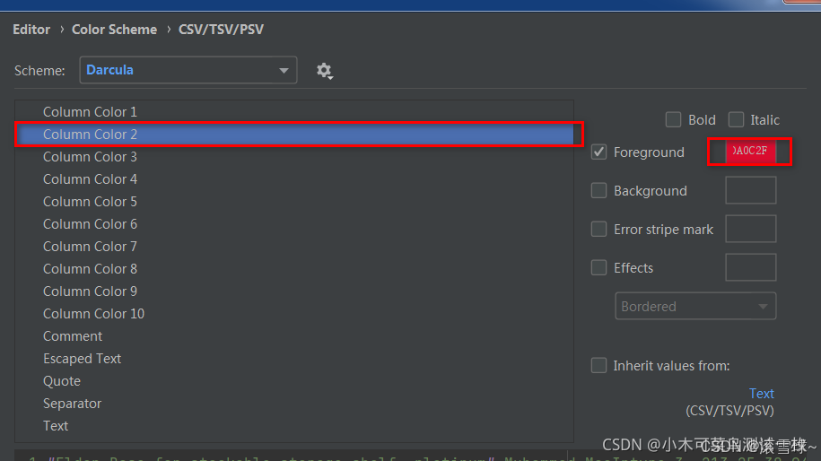 关于pycharm csv显示彩虹色_rainbow csv-CSDN博客